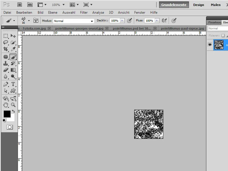 Pointillism - digital painting effects in pointillism style in Photoshop