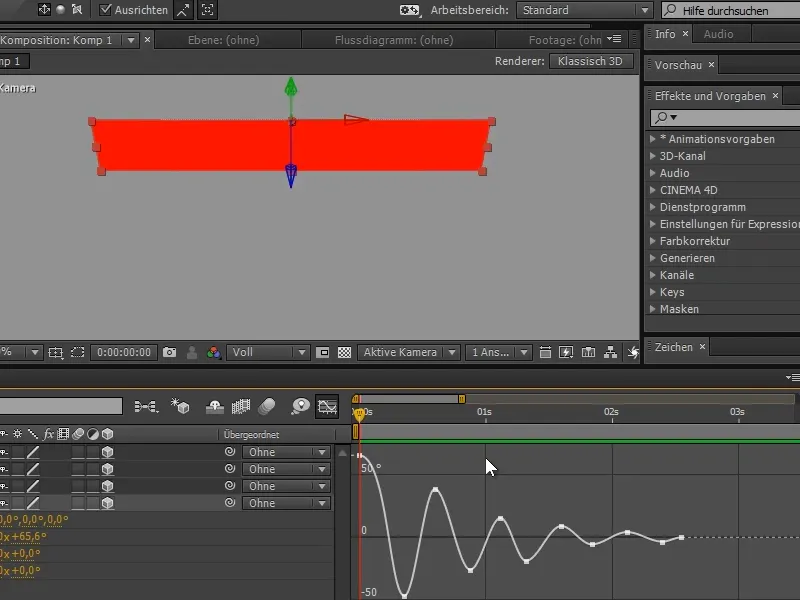Animation in After Effects: Dynamic pendulum movements