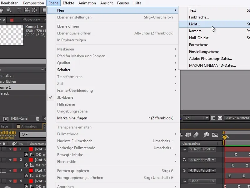 Animation in After Effects: Dynamic pendulum movements
