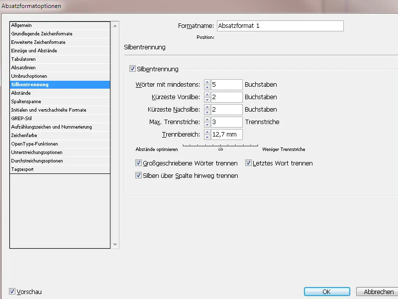 Mit Absatzformaten in Adobe InDesign arbeiten