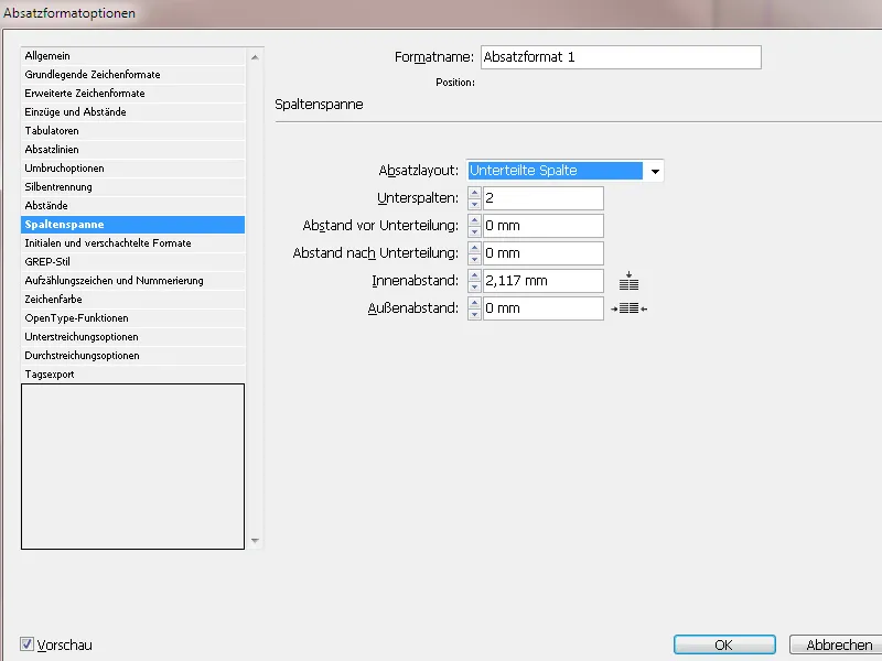 Mit Absatzformaten in Adobe InDesign arbeiten