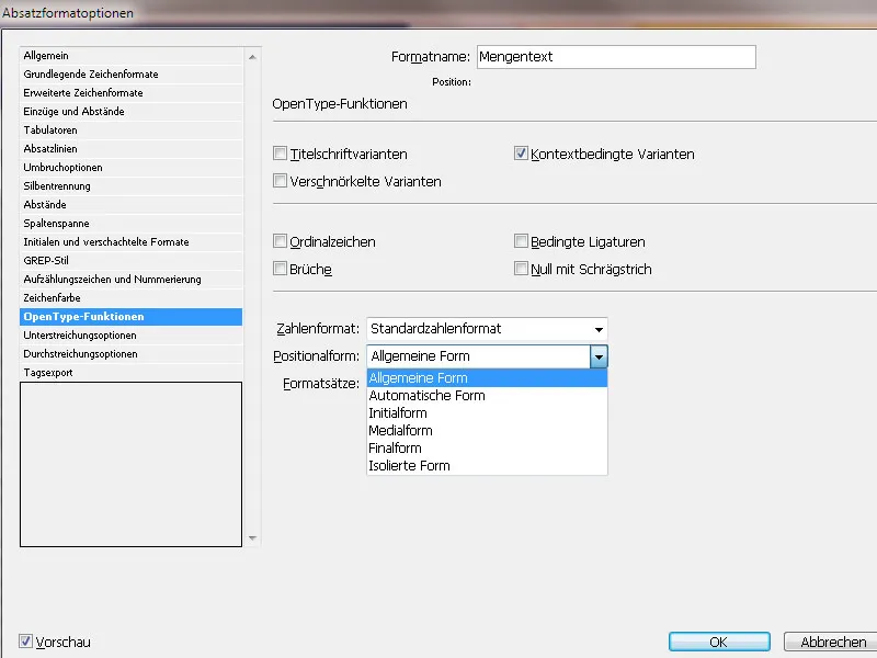 Mit Absatzformaten in Adobe InDesign arbeiten