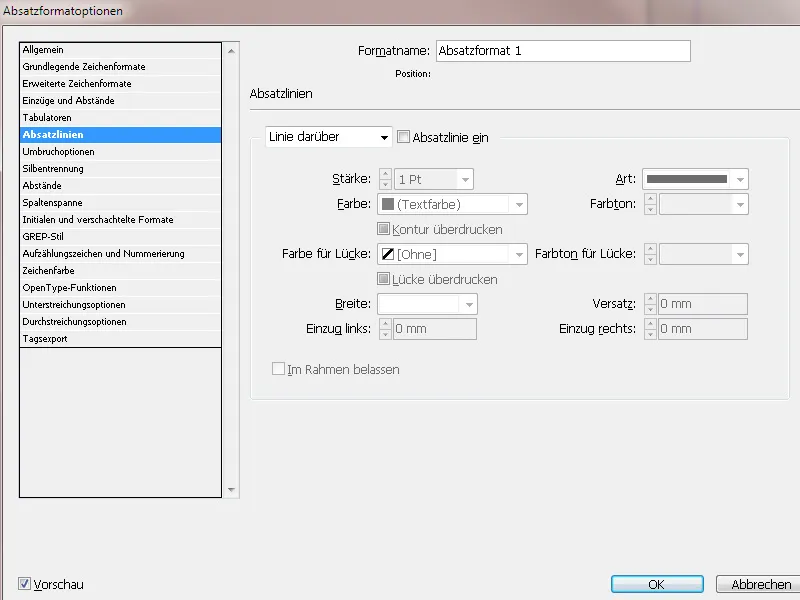 Mit Absatzformaten in Adobe InDesign arbeiten