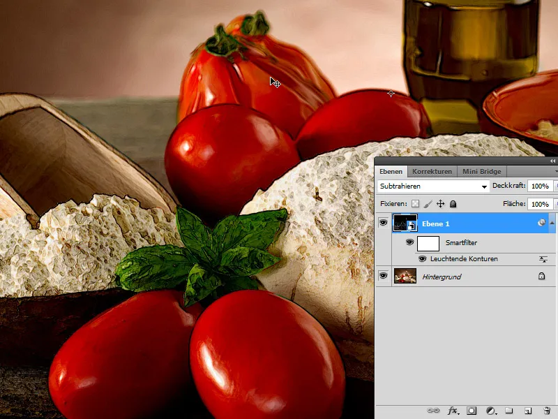Create a digital painting effect in the style of a fresco in Photoshop