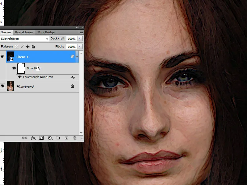 Create a digital painting effect in the style of a fresco in Photoshop
