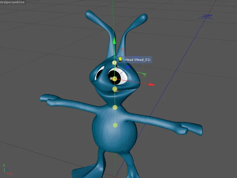 C4D Release 13 - Rigging eines Aliens mit Charaktervorlage