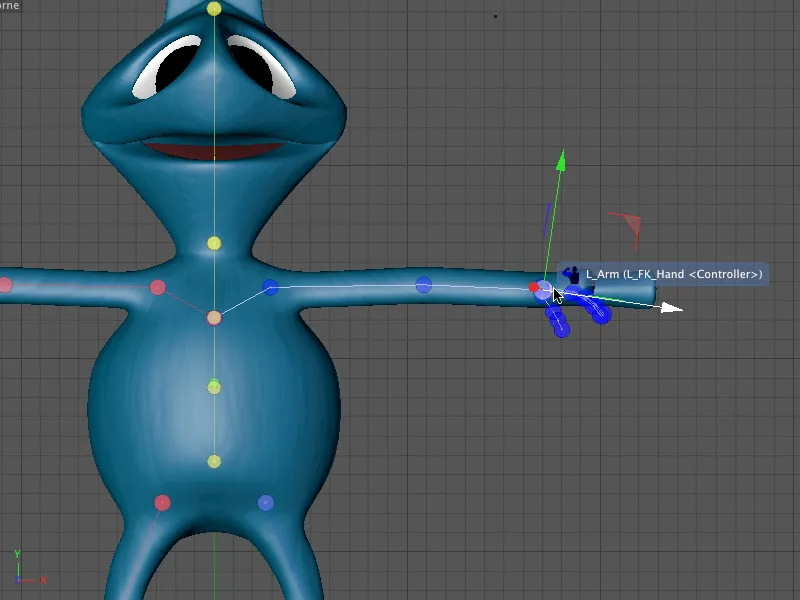 C4D Release 13 - Rigging de un alien con plantilla de personaje