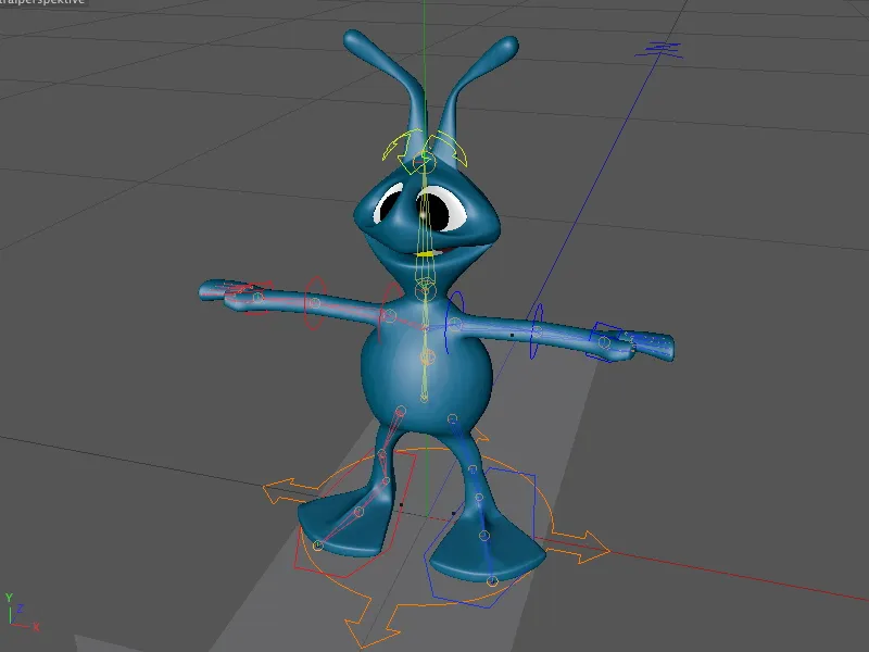 C4D Release 13 - Rigging eines Aliens mit Charaktervorlage