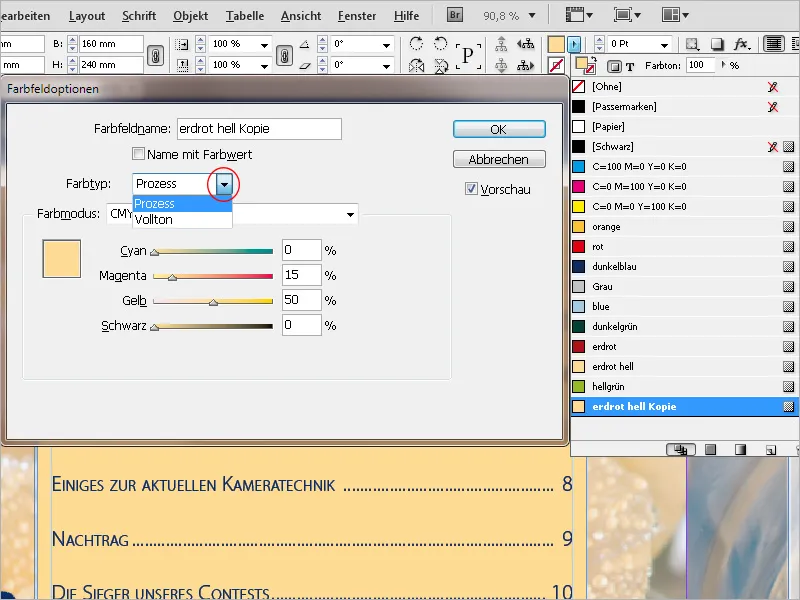 Farben in Adobe InDesign verwalten