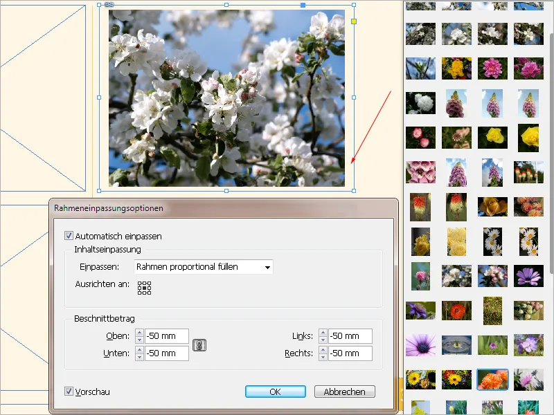 Place, fit, and color images in Adobe InDesign