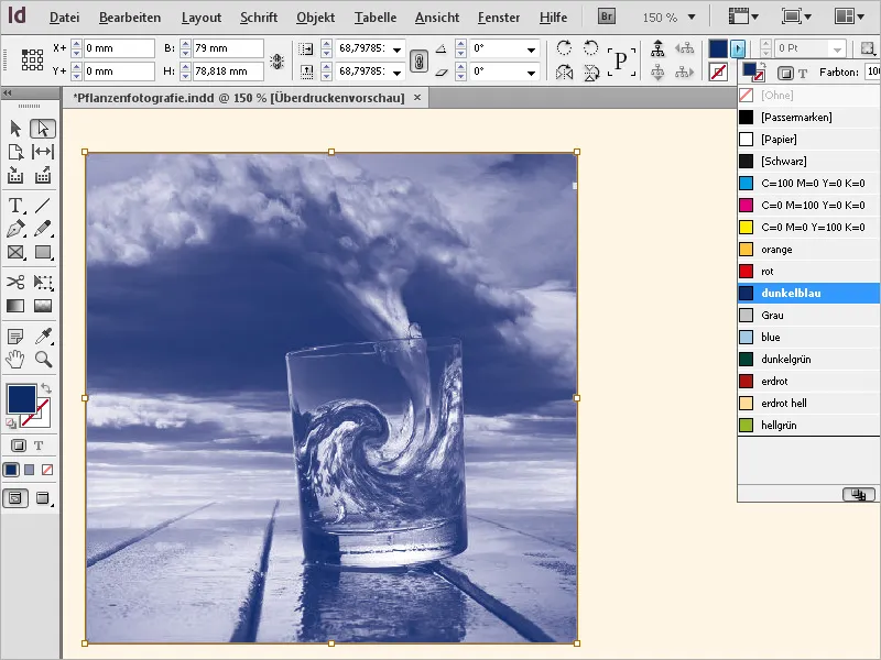 Place, fit, and color images in Adobe InDesign
