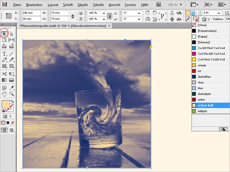 Place, fit, and color images in Adobe InDesign