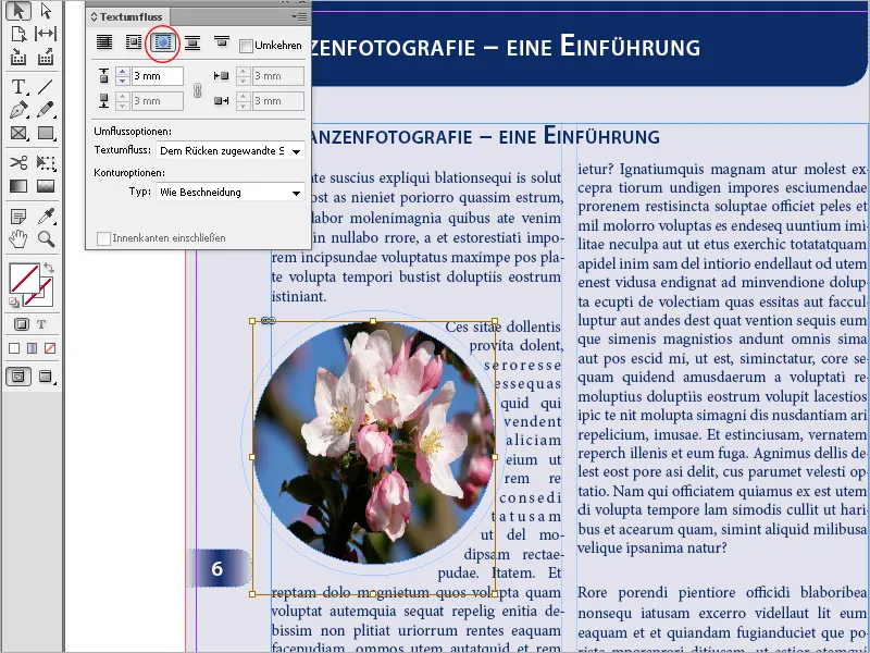Textumfluss in Adobe InDesign nutzen