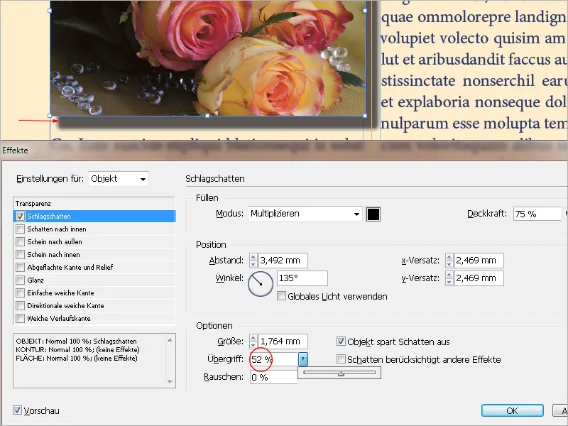 Apply effects to objects in Adobe InDesign