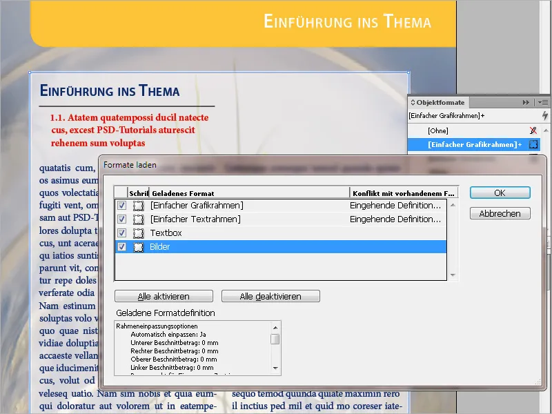 Utiliser des modèles de conception dans Adobe InDesign