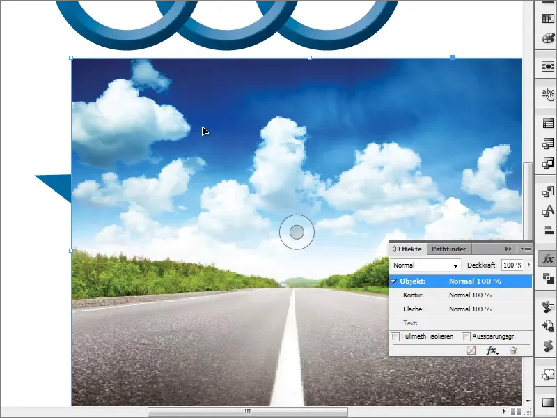 Adobe InDesign: Create interlocking rings