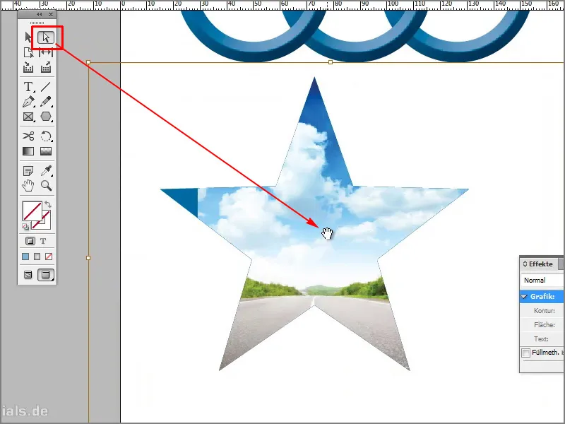 Adobe InDesign: Create interlocking rings
