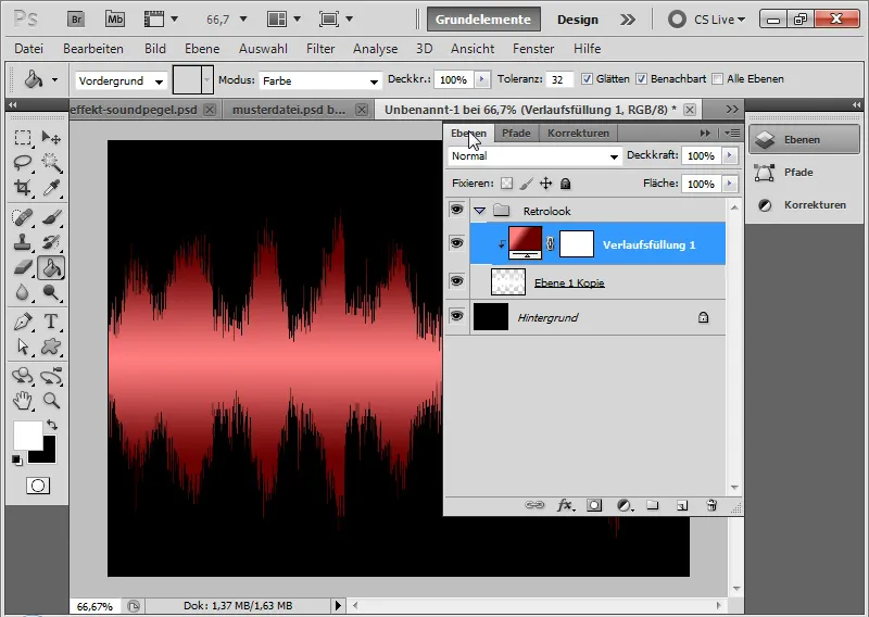Create sound wave effects for flyers and wallpapers in Photoshop