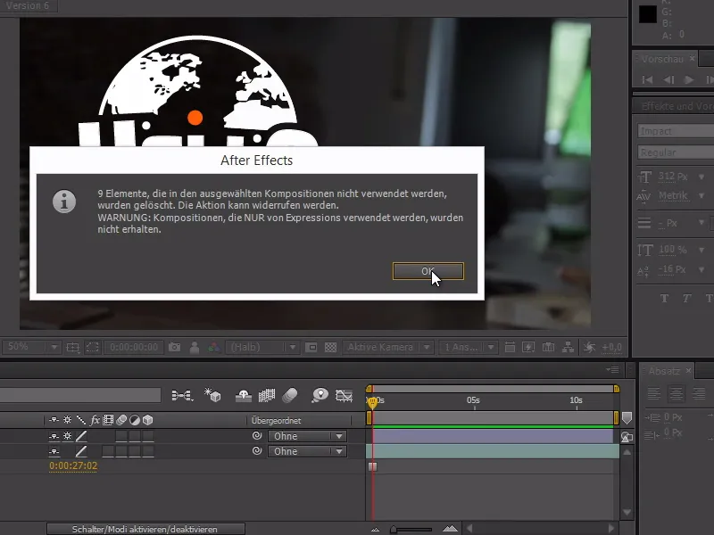 Fluxo de trabalho no After Effects: Reduzir projeto