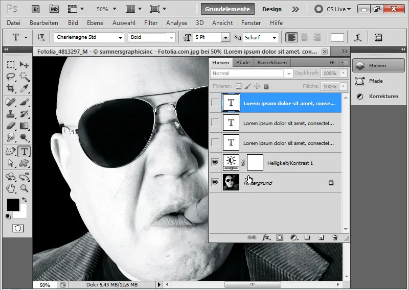 Create a typo portrait effect in Photoshop