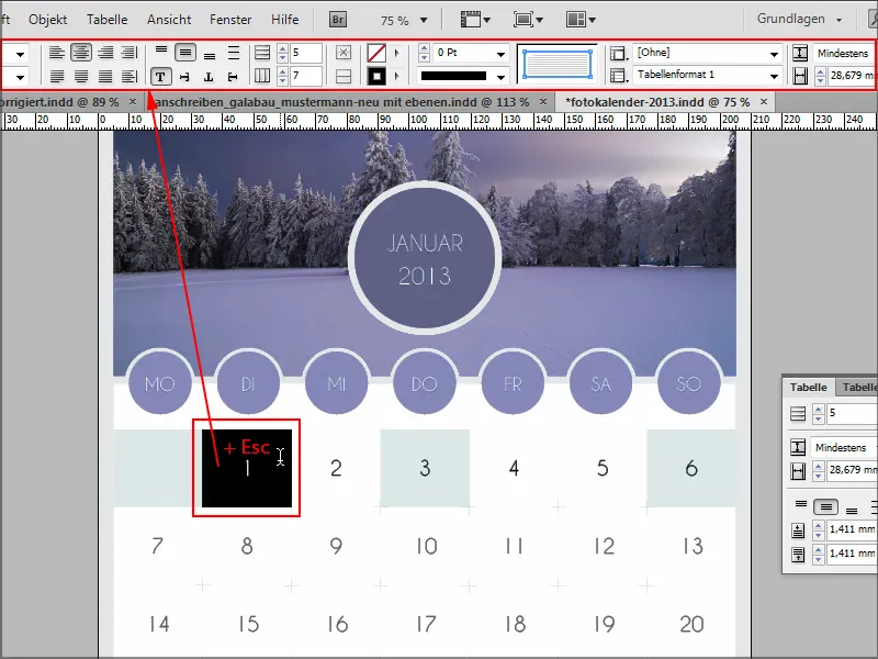 Adobe InDesign: Edite tablas y celdas rápidamente