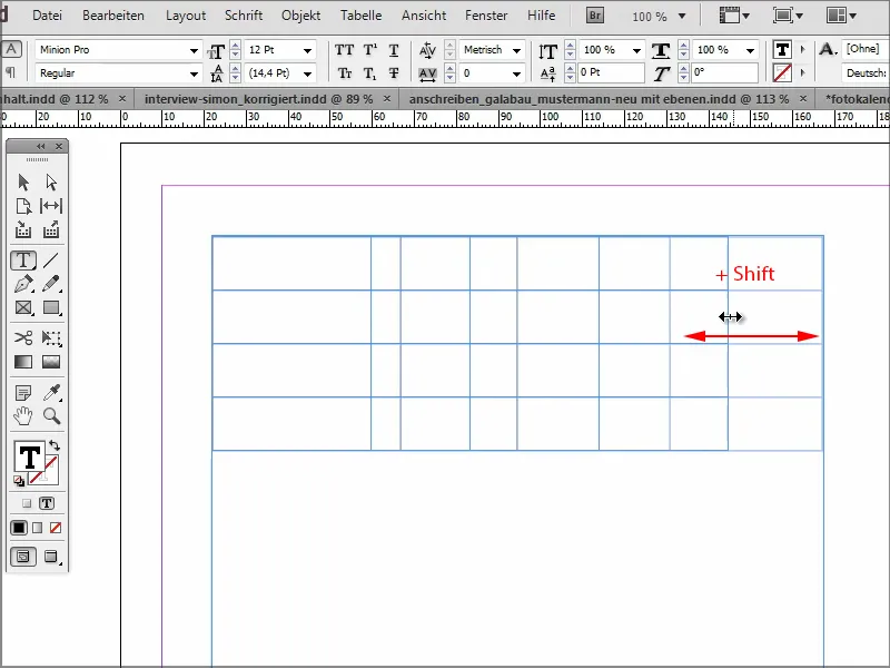 Adobe Indesign Edit Tables And Cells Quickly 0876