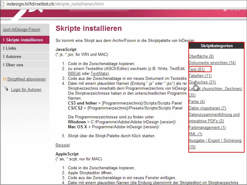Adobe InDesign: cool new functions thanks to scripts