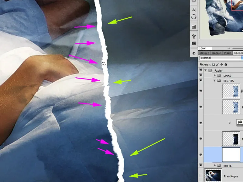 Create an image with depth using crack and fold effects in Photoshop