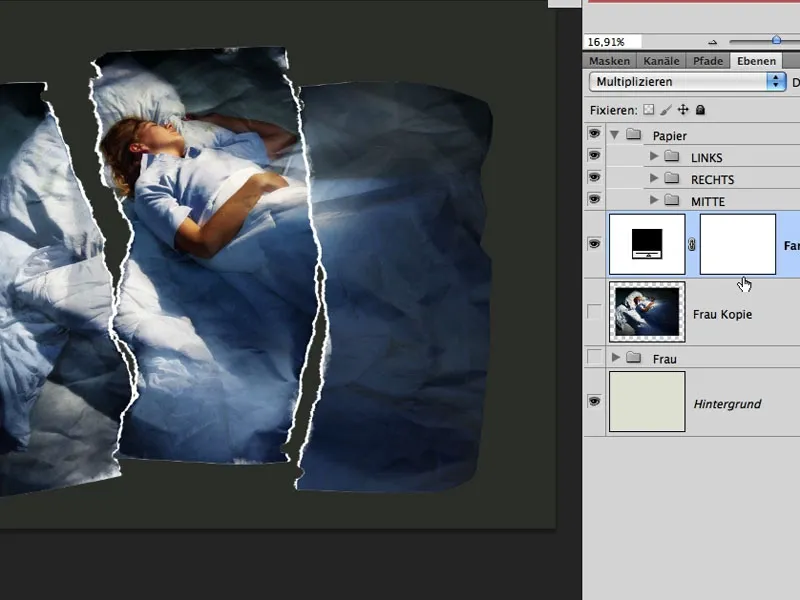 Create an image with depth using crack and fold effects in Photoshop