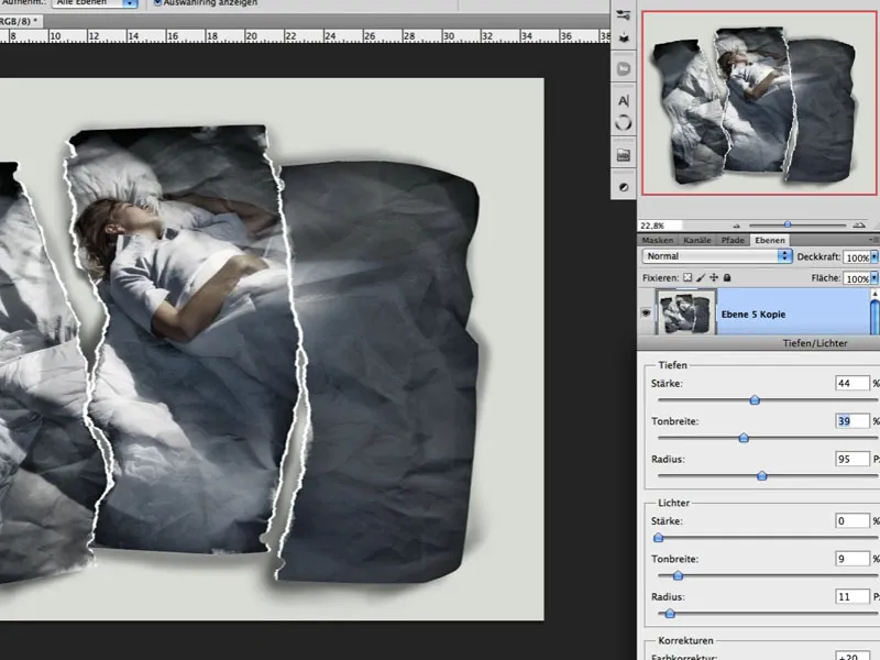 Photoshop ile yarıklar ve kırışıklıklar efektleriyle derin anlamlı bir ...