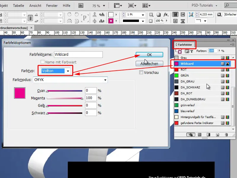 Adobe InDesign: Buscar el color utilizado en el documento