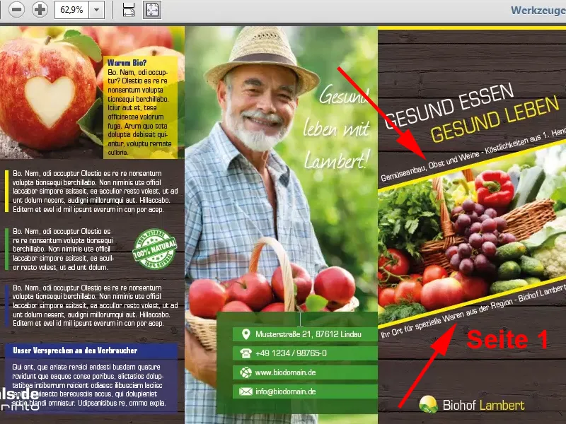 Design and print 2-break flyer