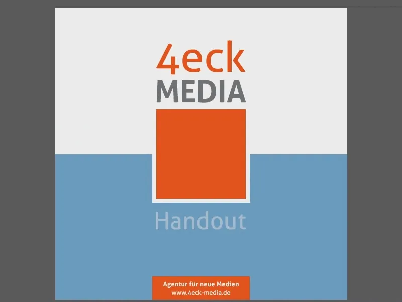 Designing a brochure as a handout in InDesign