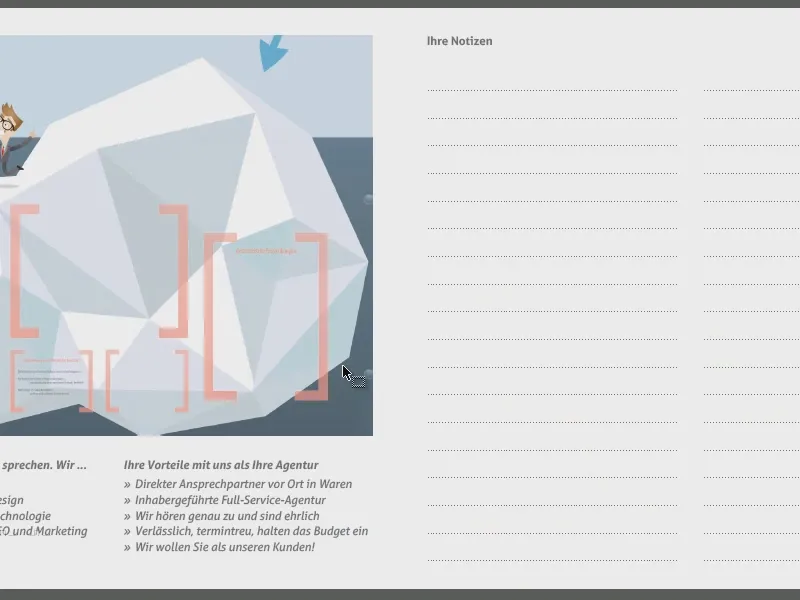 Designing a brochure as a handout in InDesign