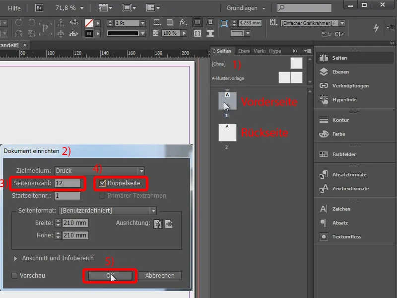 Designing a brochure as a handout in InDesign