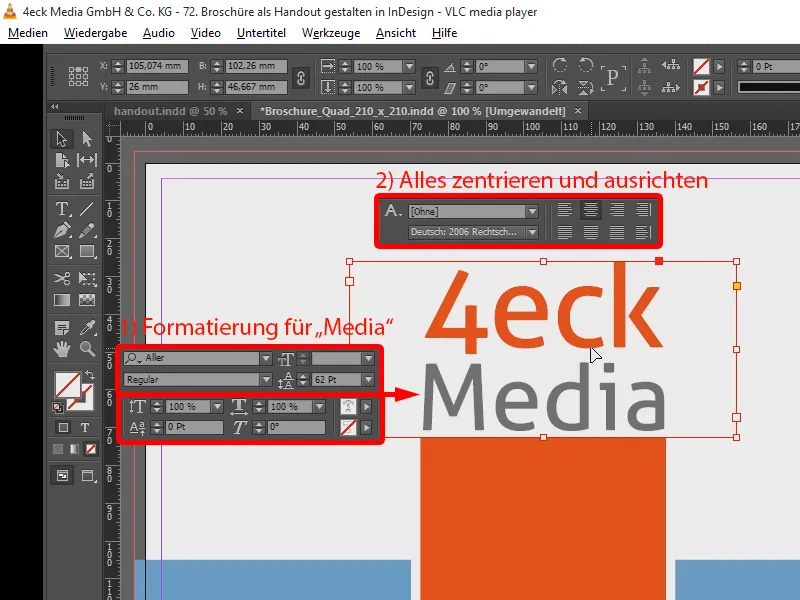 Designing a brochure as a handout in InDesign